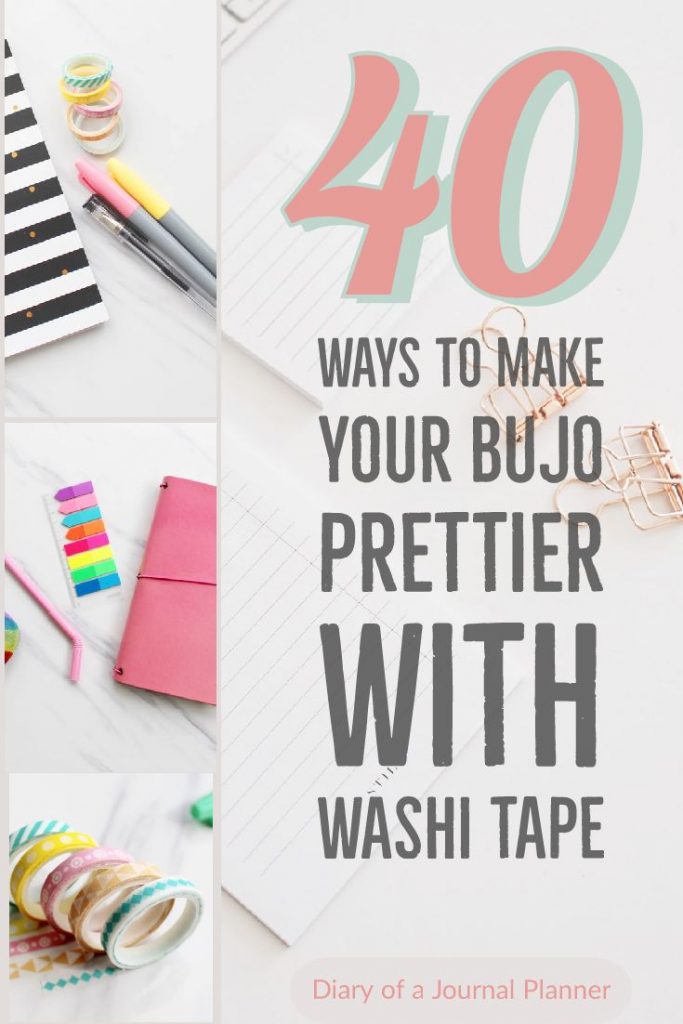 40 Creative Bullet Journal Washi Tape Ideas