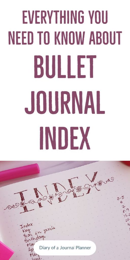 What is a Bullet Journal Index? (+ 5 reasons to use one!)