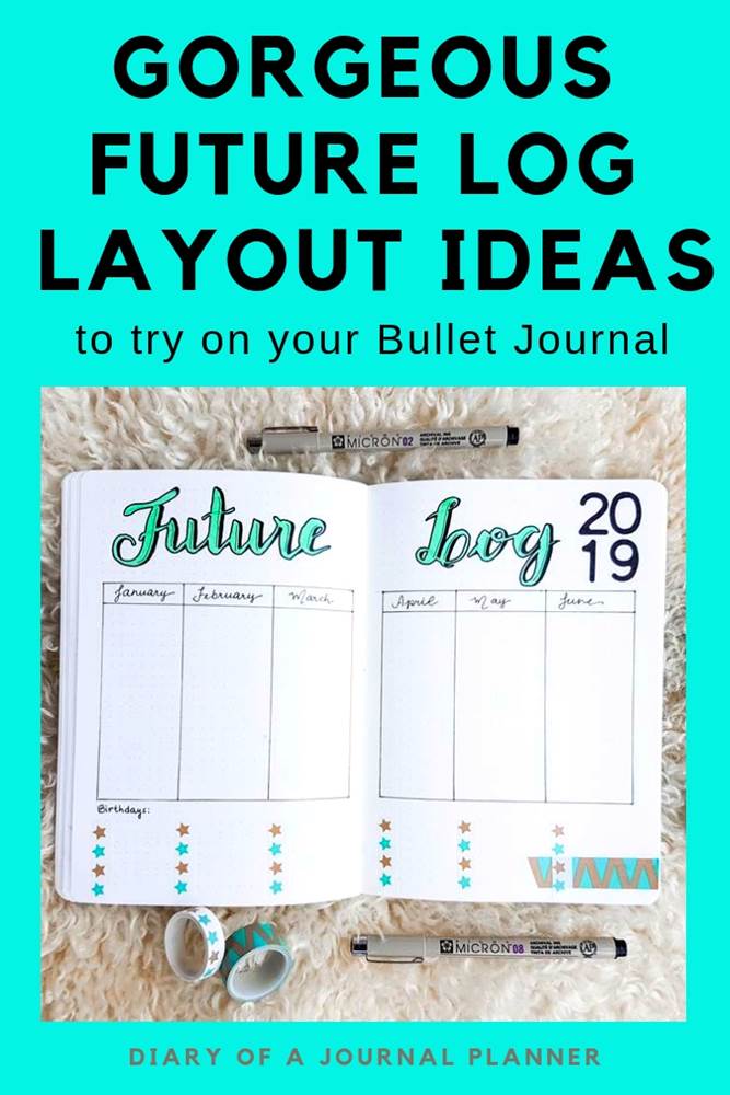 Bullet Journal Future Log Ideas