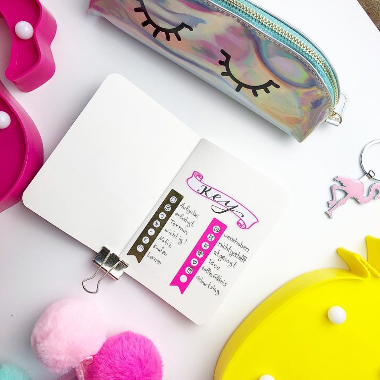 Bullet Journal Keys: How to use them + a list of key and signifier symbols