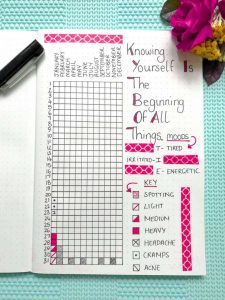 Period Tracker Bullet Journal Layout Ideas And FREE Period Tracker ...