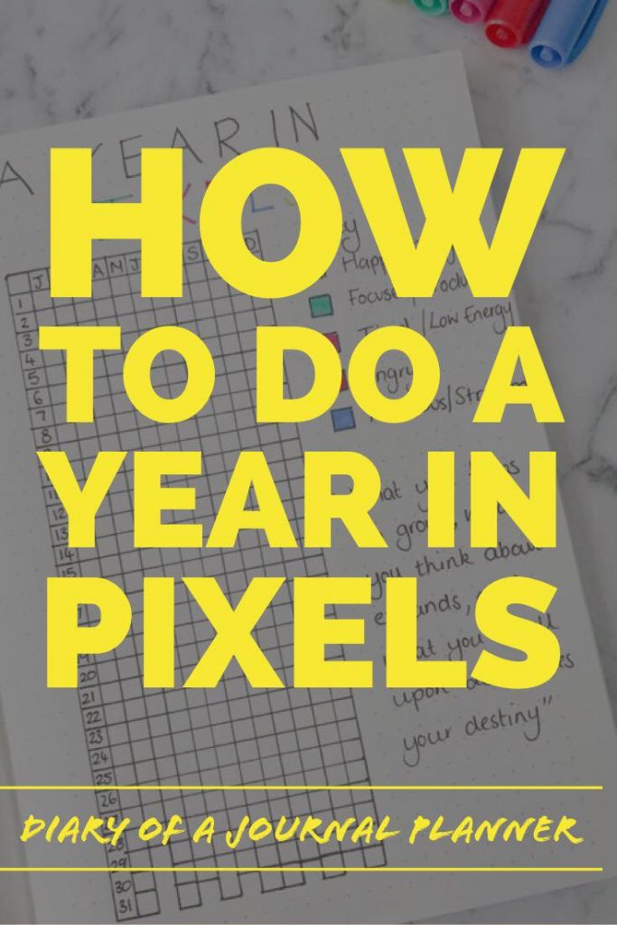 How To Make A Year In Pixel Bullet Journal Page For 2026