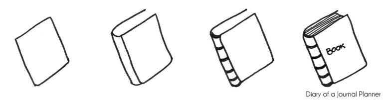 How To Draw A Book (5 Super Easy Step By Step Tutorials For Beginners)