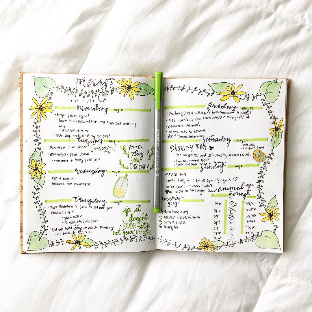 Beautiful Spring Bullet Journal Ideas You Need To Try