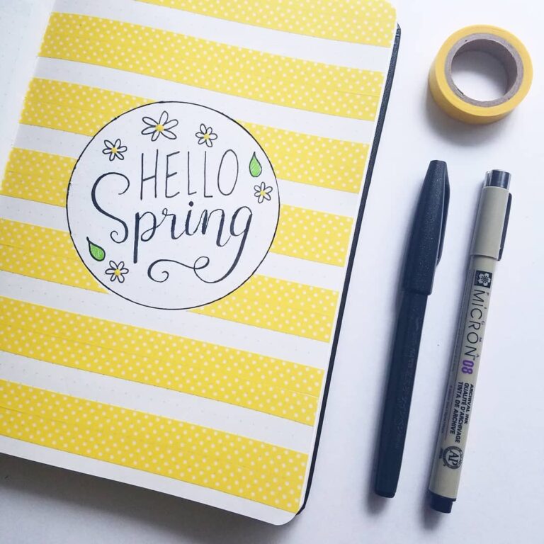Beautiful Spring Bullet Journal Ideas You Need To Try