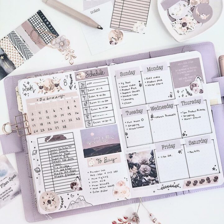 Flower Bullet Journal (15 Beautiful Floral Bujo Ideas For Your Spreads)