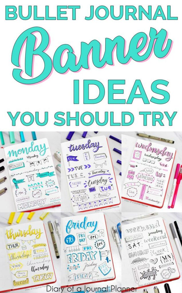 Easy Bullet Journal Headers & Banners (15 Tutorials Anyone Can Follow)