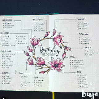 Brilliant Bullet Journal Birthdays