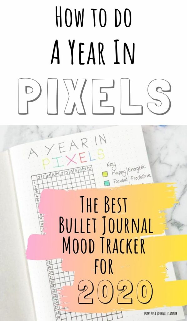 How To Make A Year In Pixel Bullet Journal Page For 2020