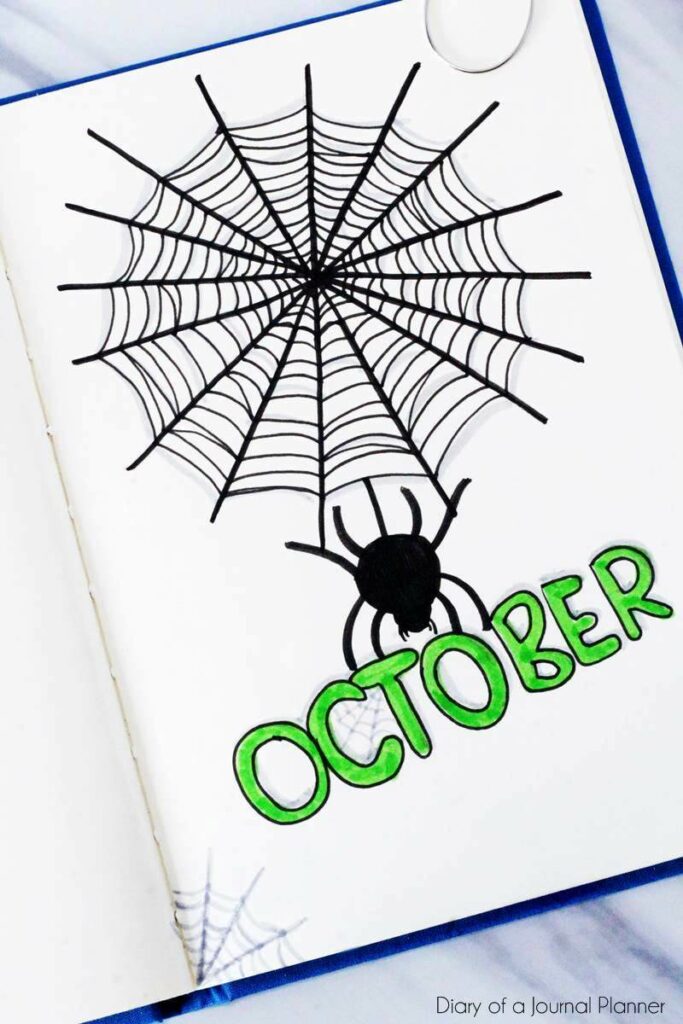 October Bullet Journal (Step by Step Halloween Bujo Tutorial)