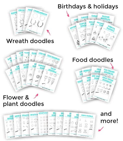 Stet by Step Doodle Tutorials (99+ easy doodles that anyone can make)