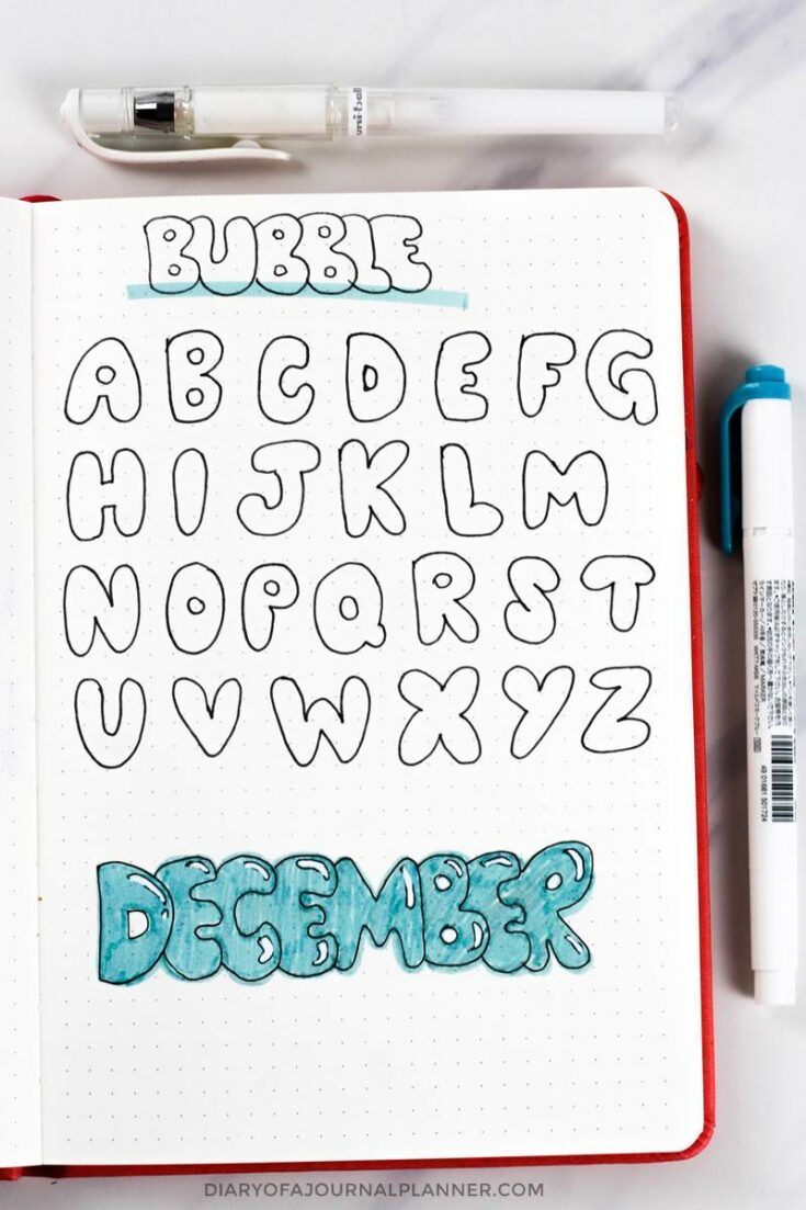 Bullet Journal Fonts (14 Fonts For Bullet Journal You Need To Try!)