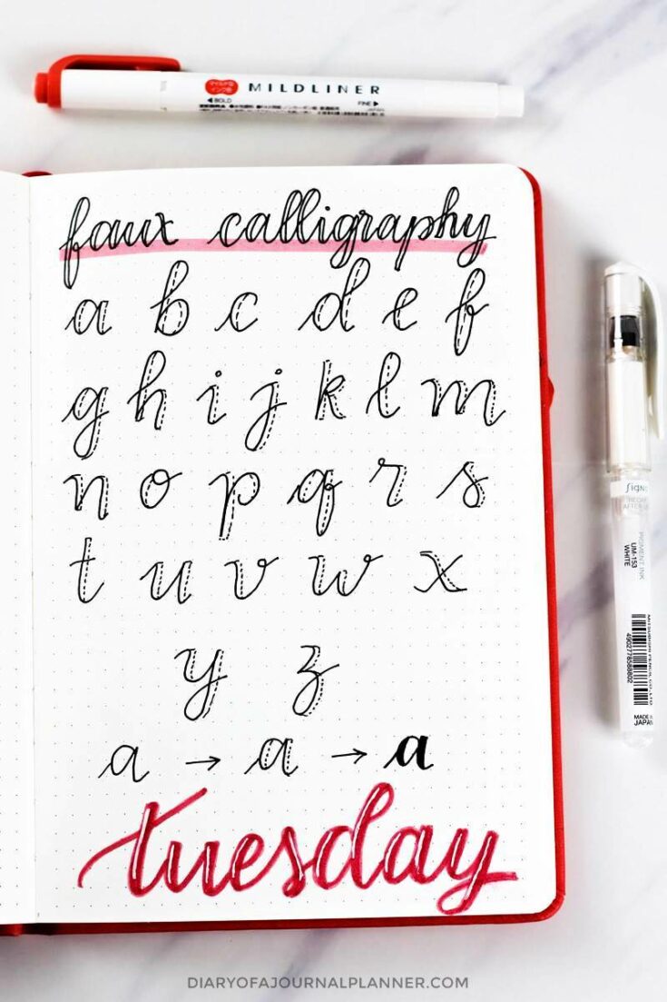 Bullet Journal Fonts (14 Fonts For Bullet Journal You Need To Try!)