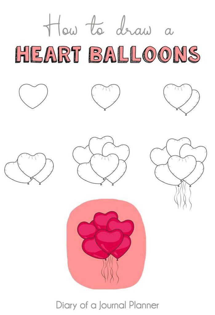 Valentine's Day Doodles (13 love inspired step by step doodle tutorials)