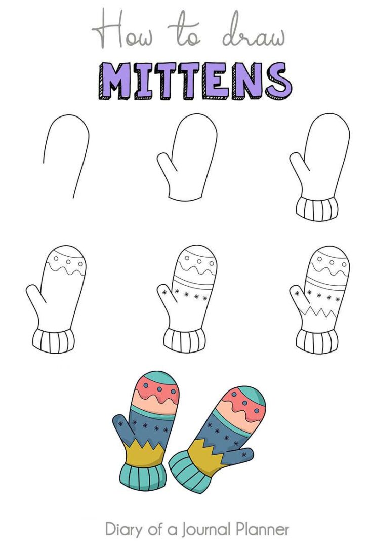 Easy Winter Doodles For Beginners