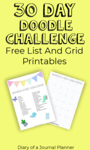 Fun Doodle Challenge For 30 Days With Free Printables