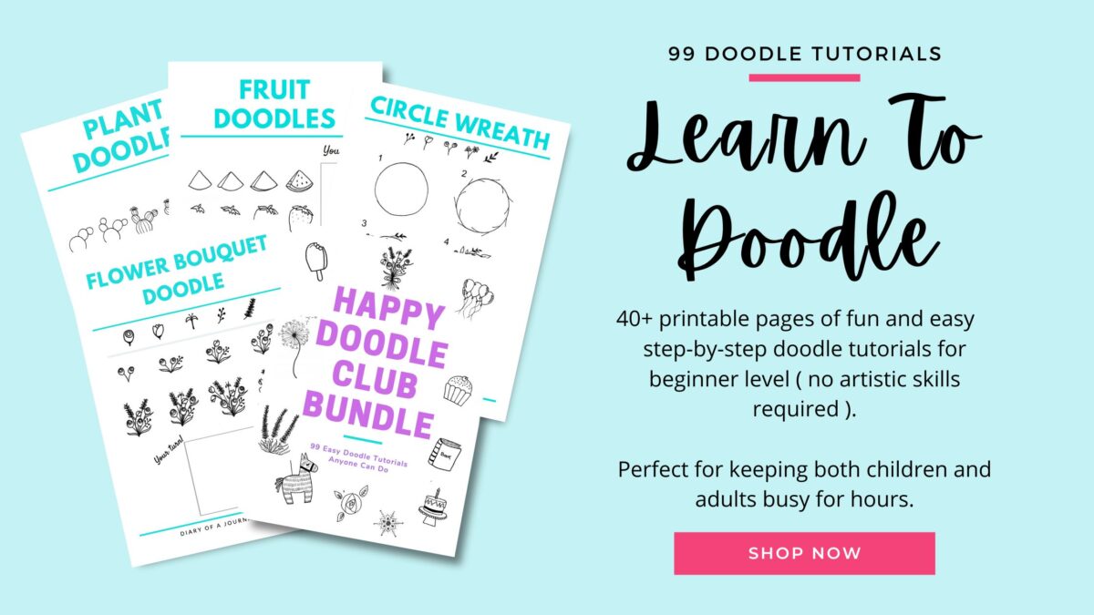 Fun Doodle Challenge For 30 Days With Free Printables