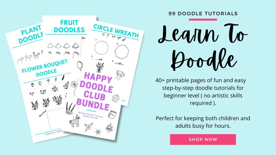 Fun Doodle Challenge For 30 Days With Free Printables
