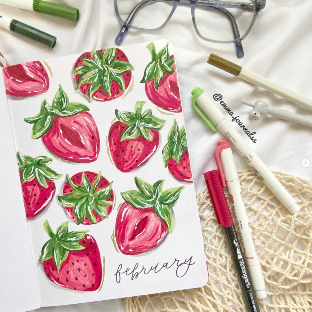 February Bullet Journal Ideas - With Free February Bujo Printable