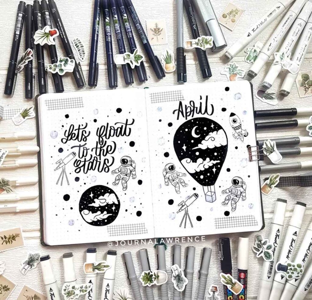 Easy Ideas For Your April Bullet Journal – FREE April Bujo Printable