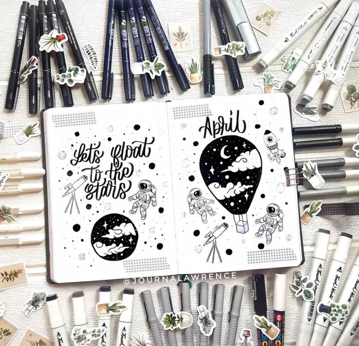 Easy Ideas For Your April Bullet Journal – FREE April Bujo Printable