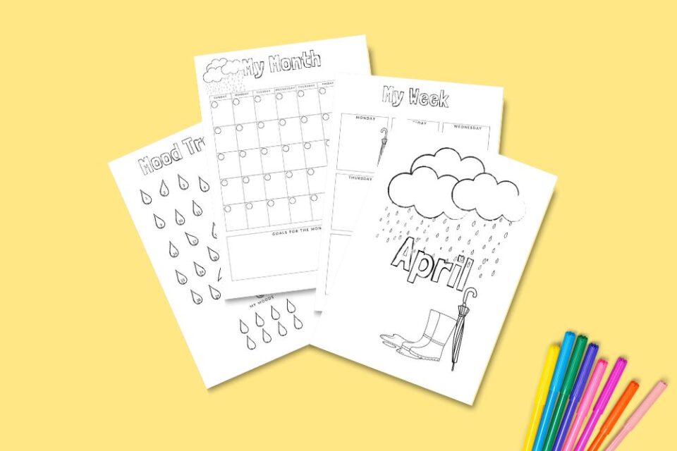 Easy Ideas For Your April Bullet Journal – FREE April Bujo Printable