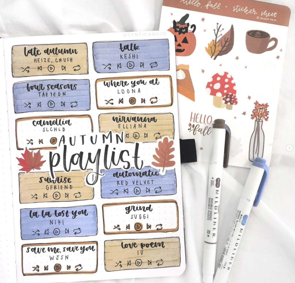 November Bullet Journal Ideas – With Free November Bujo Printable