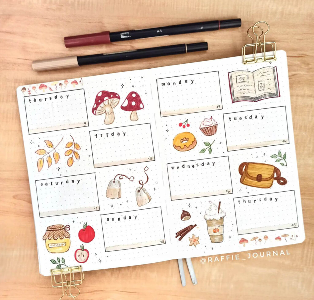 November Bullet Journal Ideas – With Free November Bujo Printable