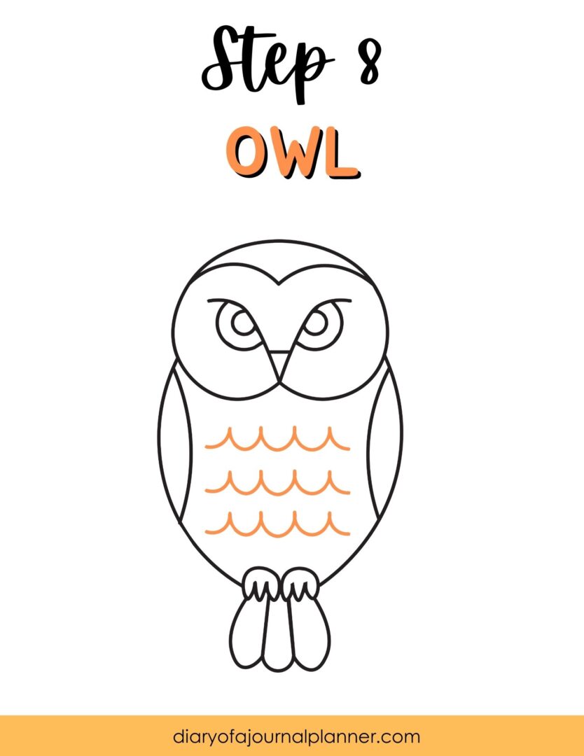 How To Draw An Owl - Easy Owl Drawing To Try
