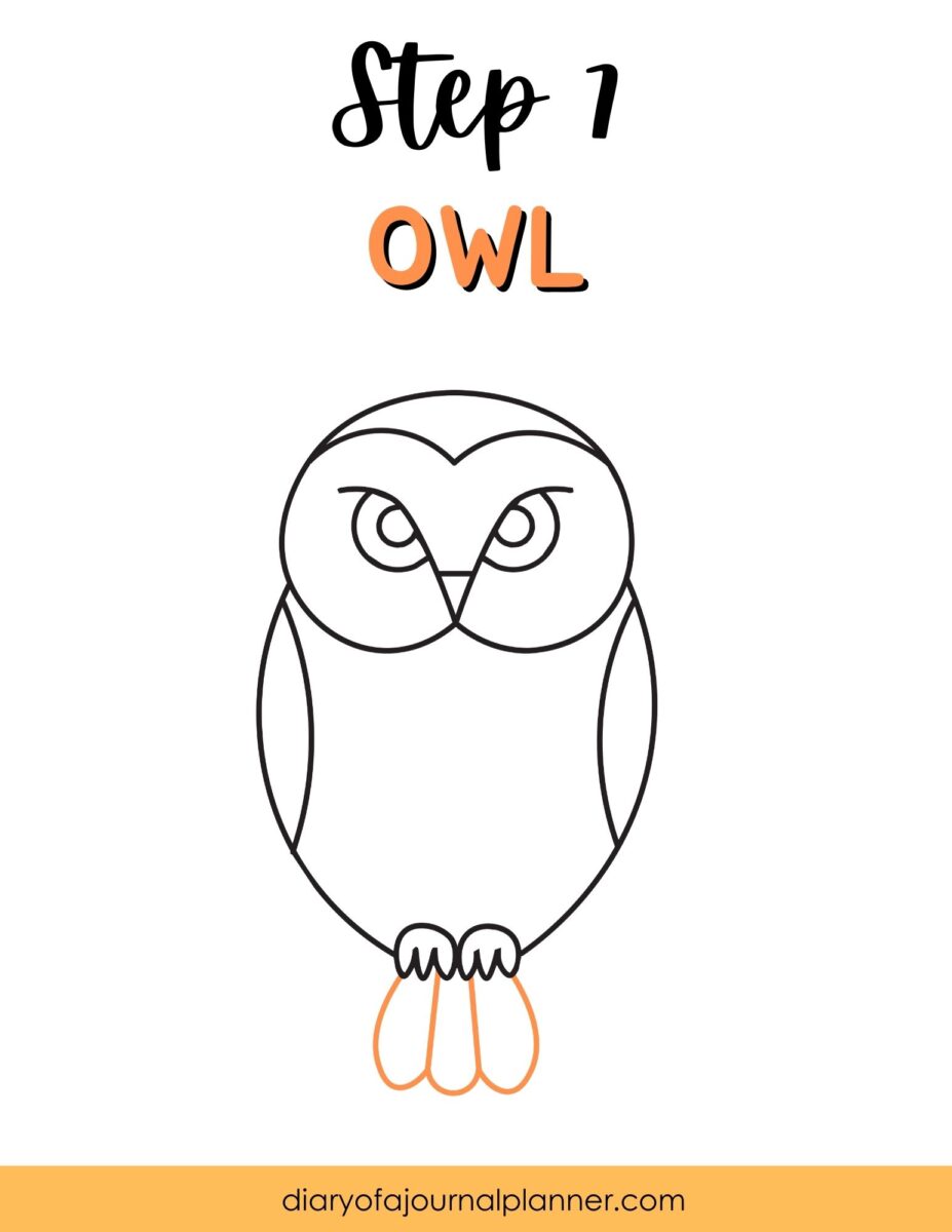 How To Draw An Owl - Easy Owl Drawing To Try