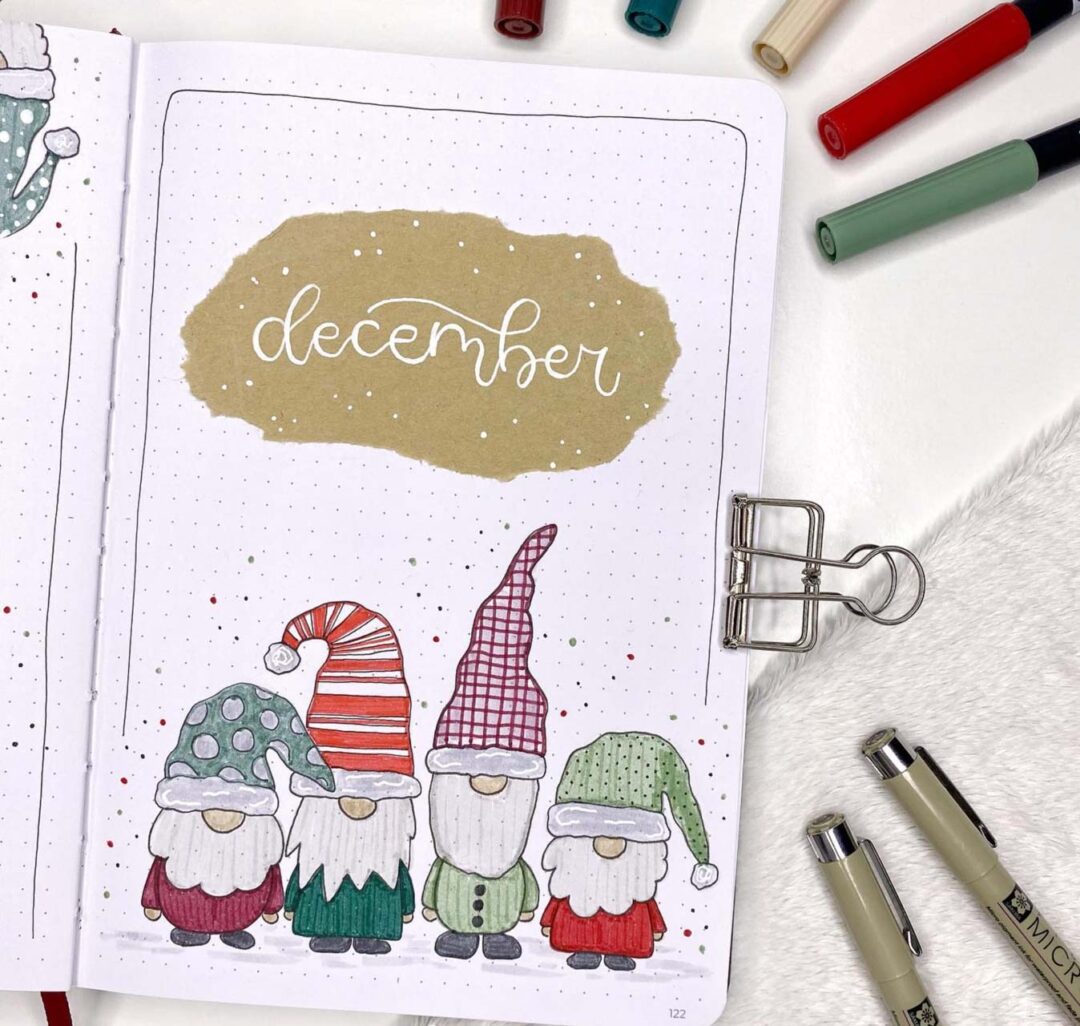 December Bujo with Free December Bullet Journal Printable