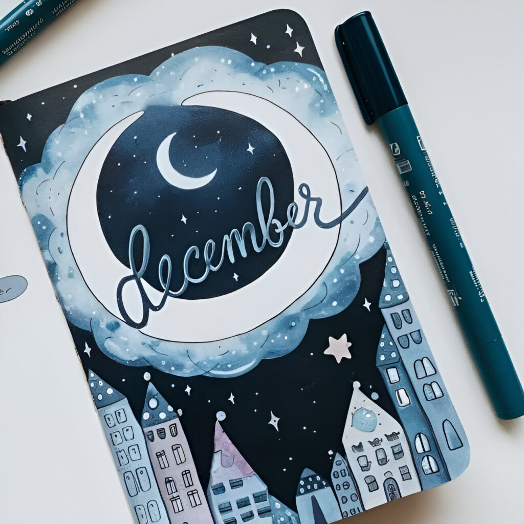 December Bujo with Free December Bullet Journal Printable