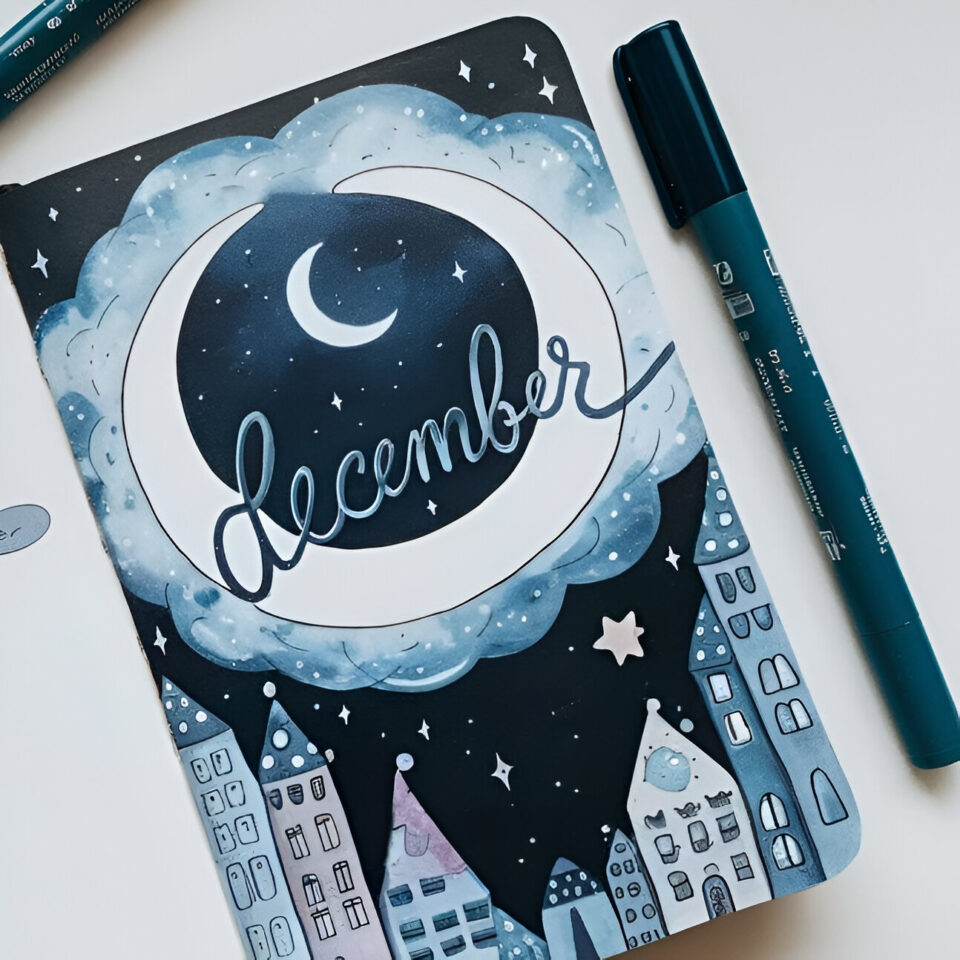December Bujo with Free December Bullet Journal Printable