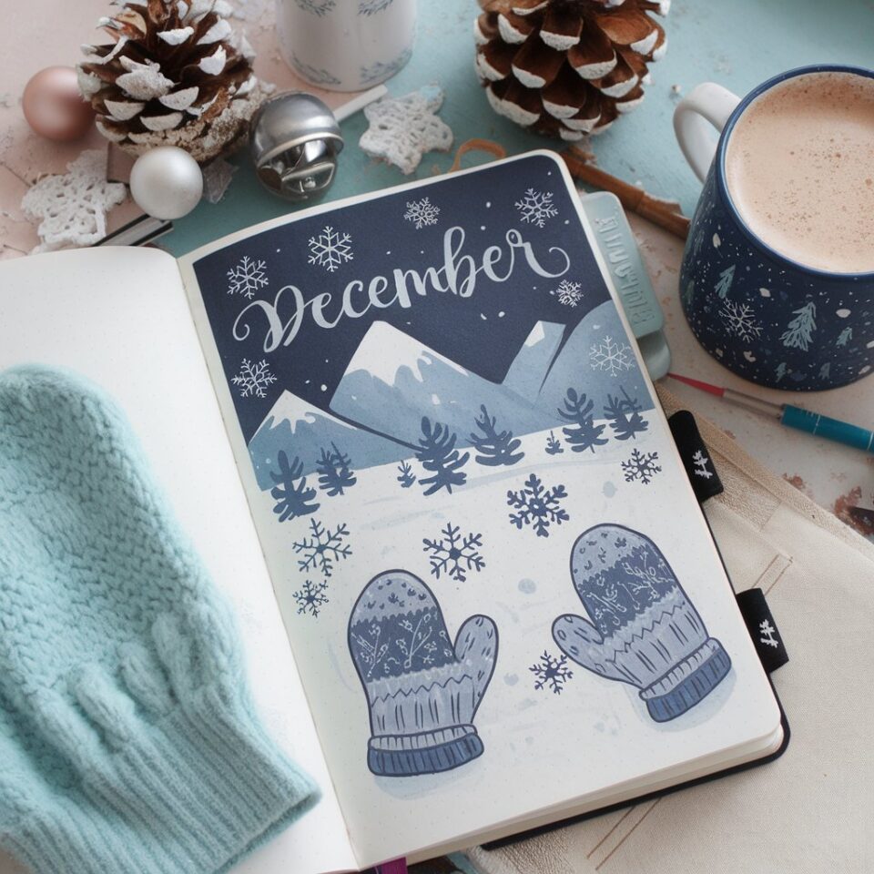 December Bujo Cover Pages