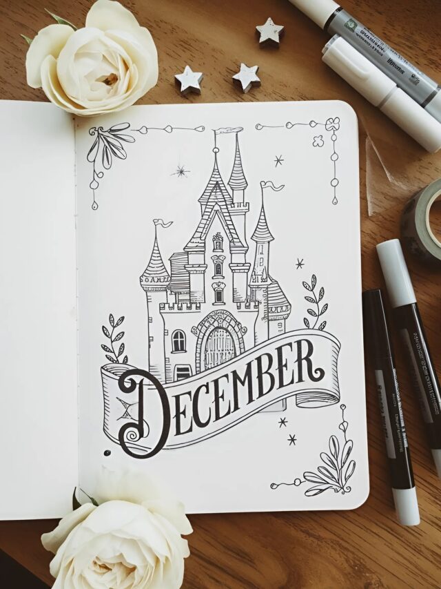 December Bujo with Free December Bullet Journal Printable