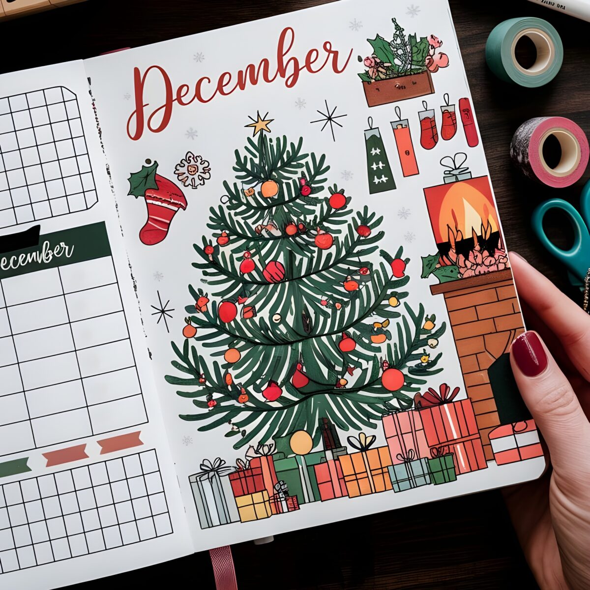 December Bujo with Free December Bullet Journal Printable