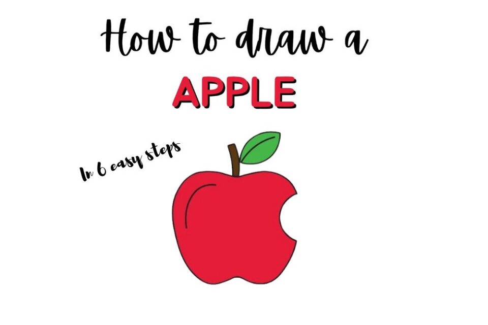 How To Draw An Apple - Easy Apple Drawing To Try
