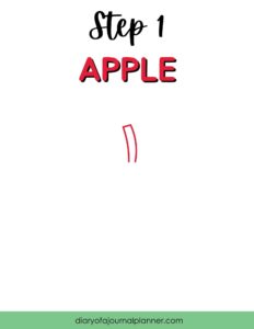 How To Draw An Apple - Easy Apple Drawing To Try