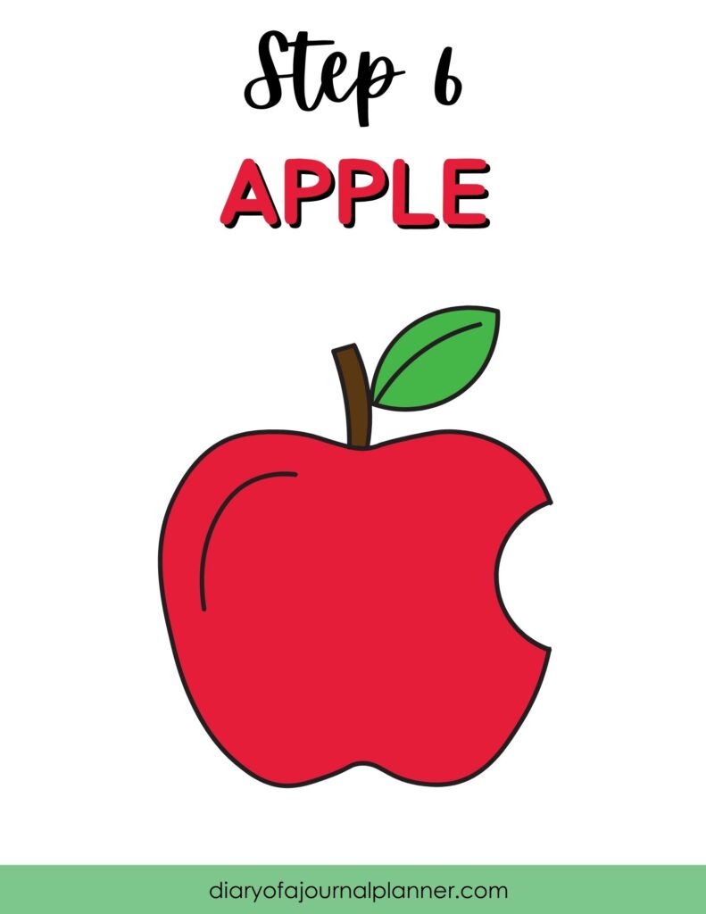 How To Draw An Apple - Easy Apple Drawing To Try