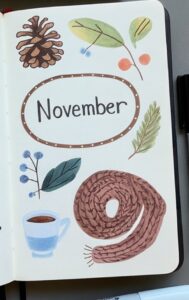 November Bujo Cover Page Ideas