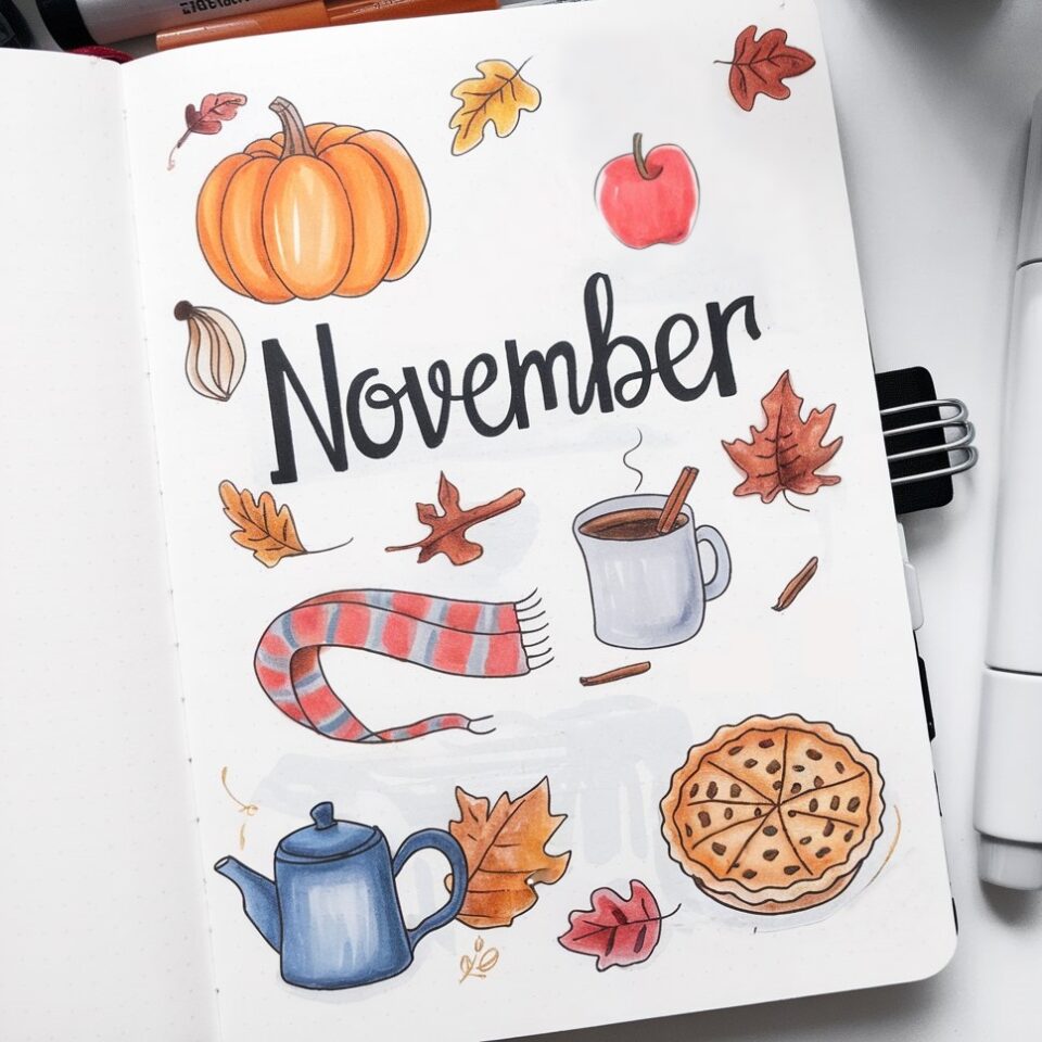 November Bujo Cover Page Ideas