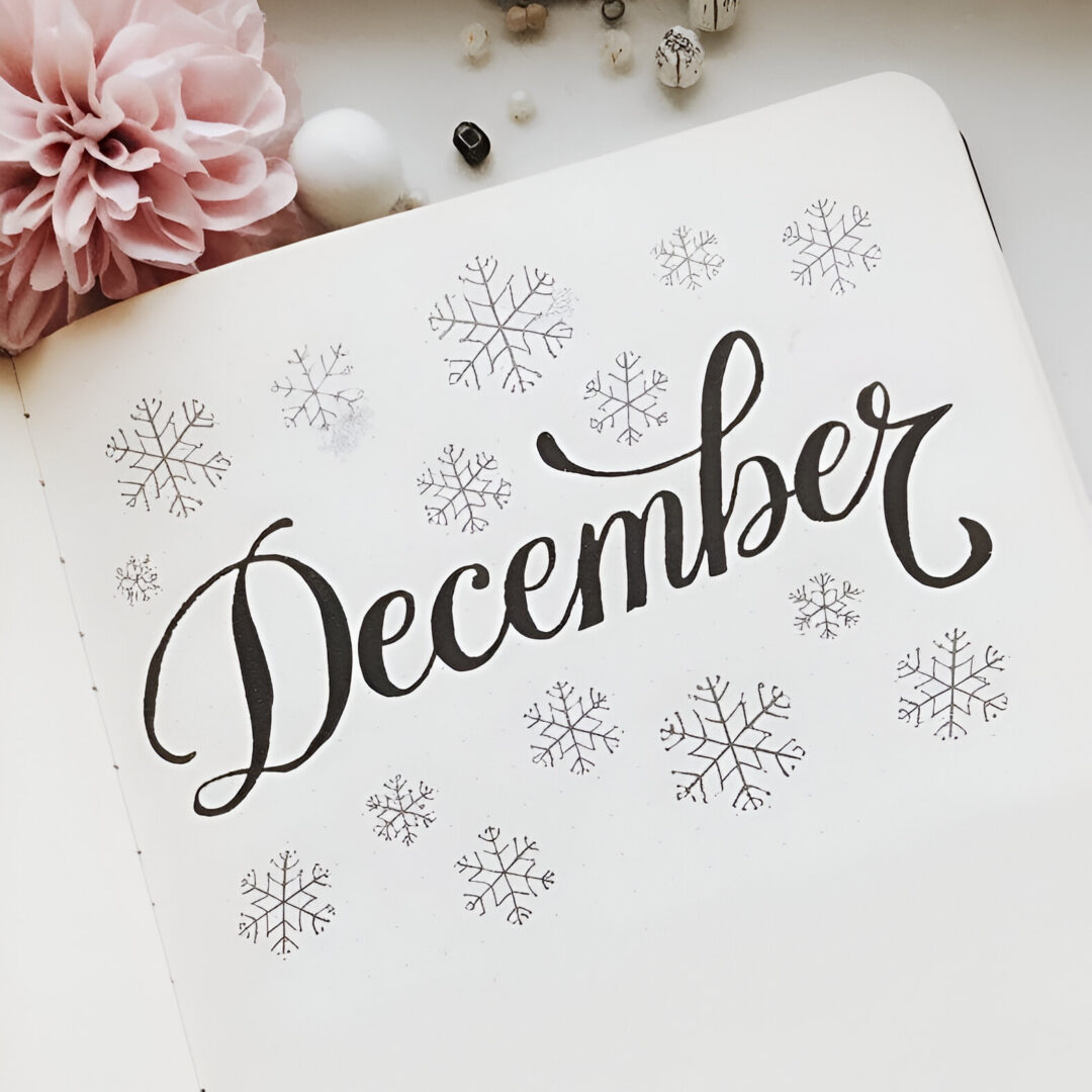 December Bujo with Free December Bullet Journal Printable