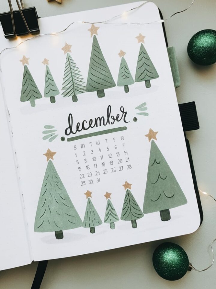 December Bujo with Free December Bullet Journal Printable