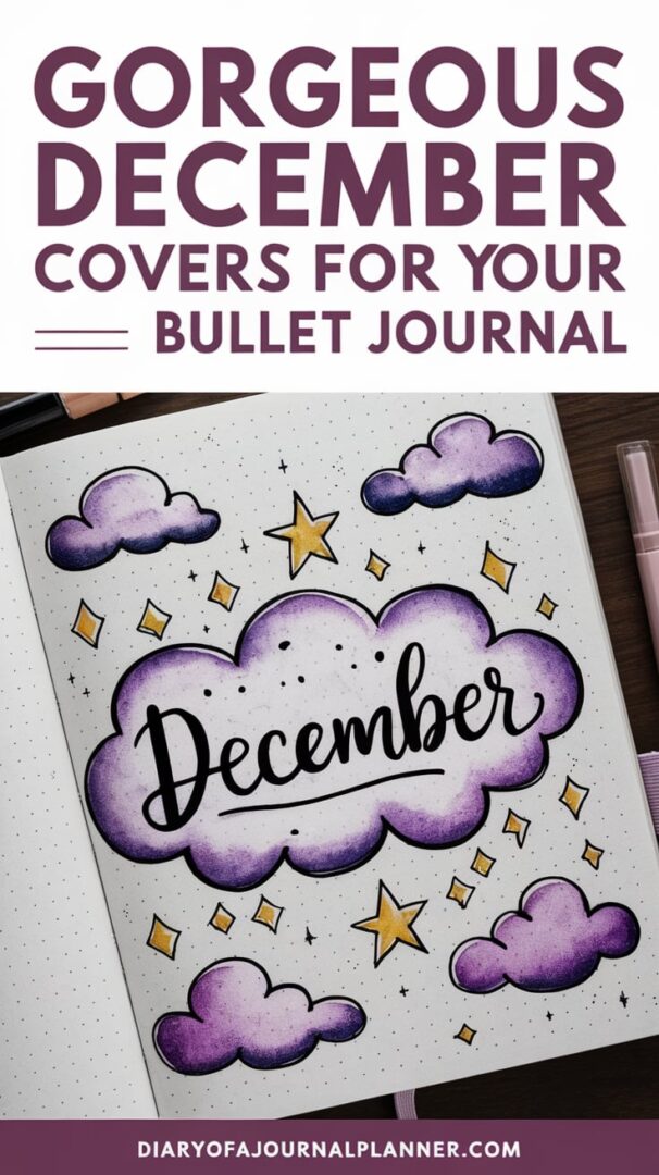 December Bujo Cover Pages