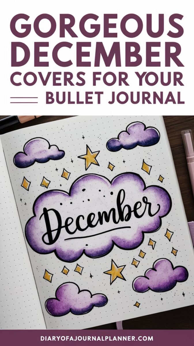 December Bujo Cover Pages