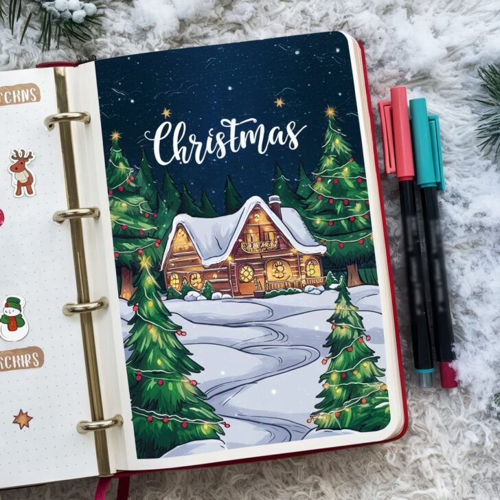 December Bujo with Free December Bullet Journal Printable