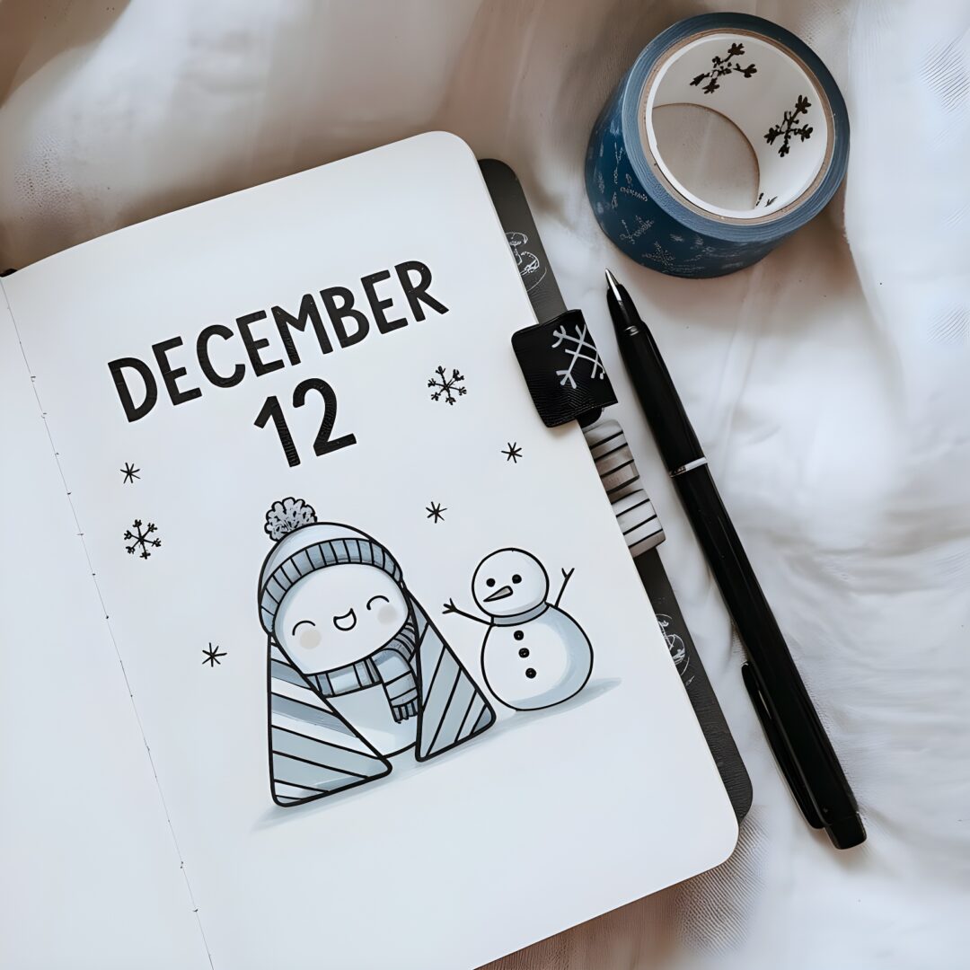 December Bujo with Free December Bullet Journal Printable