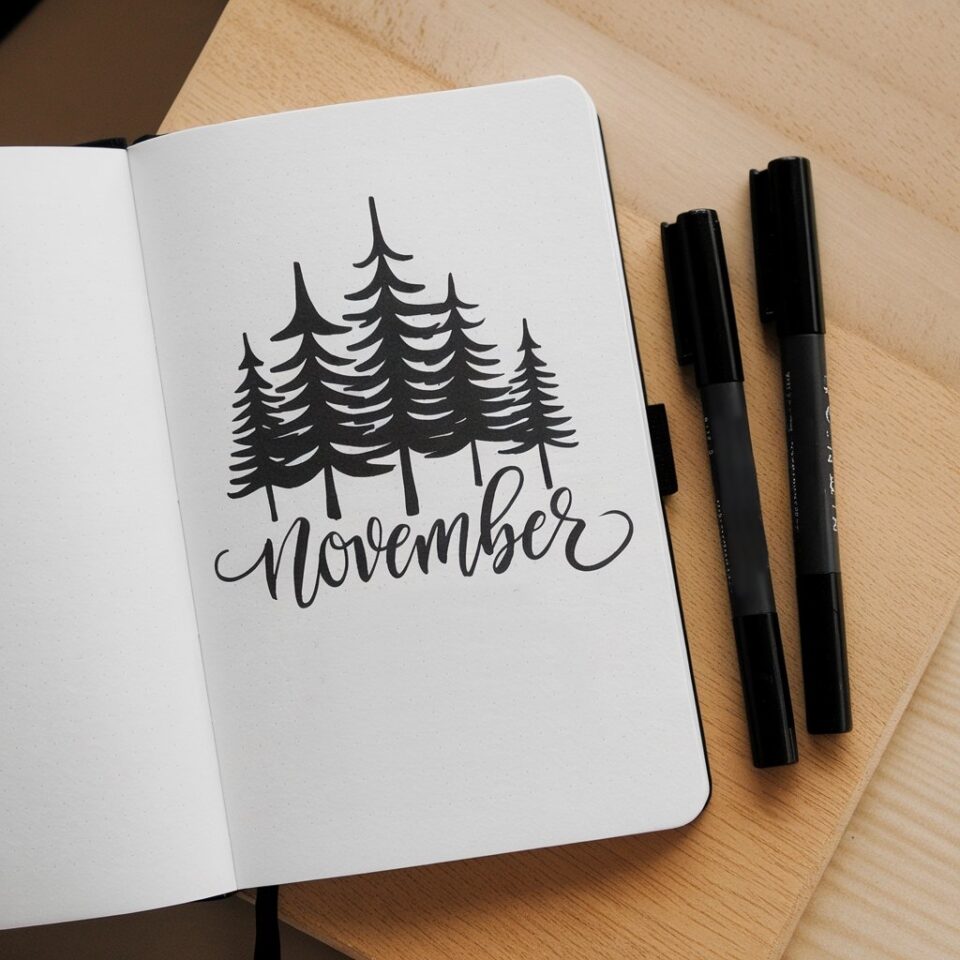 November Bujo Cover Page Ideas
