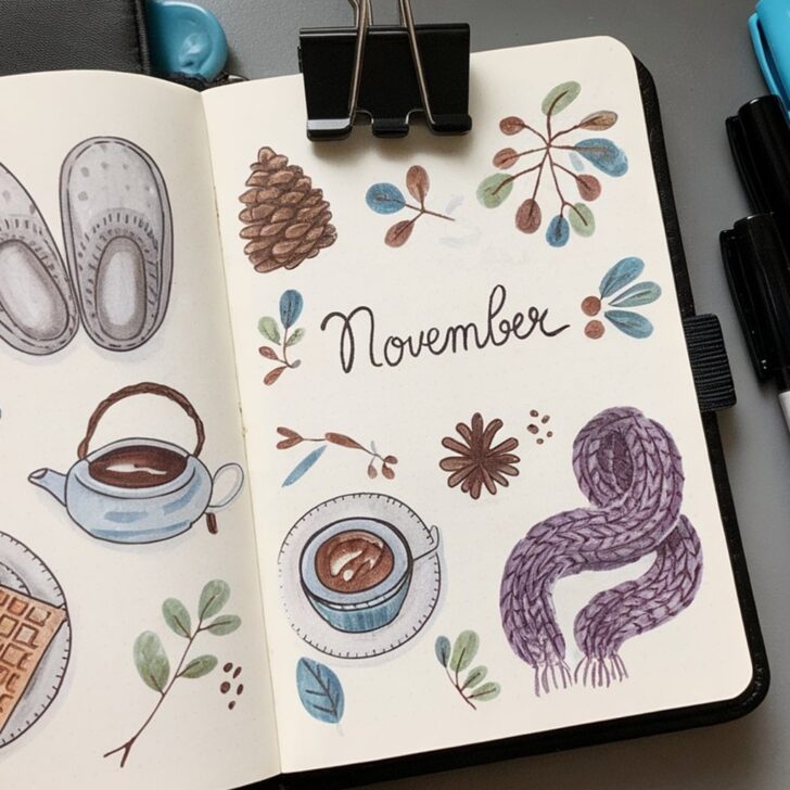 November Bujo Cover Page Ideas