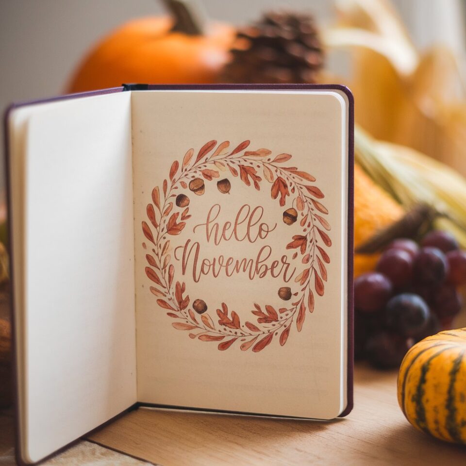 November Bujo Cover Page Ideas